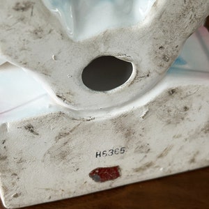 Vintage Lefton Baby Blocks With Blue Lamb Vase Planter Nursery H6365 - Etsy