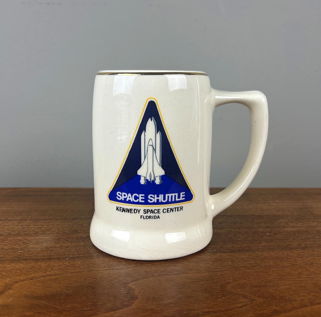 Vintage NASA Space Shuttle Kennedy Space Center Florida Ceramic Mug - Etsy