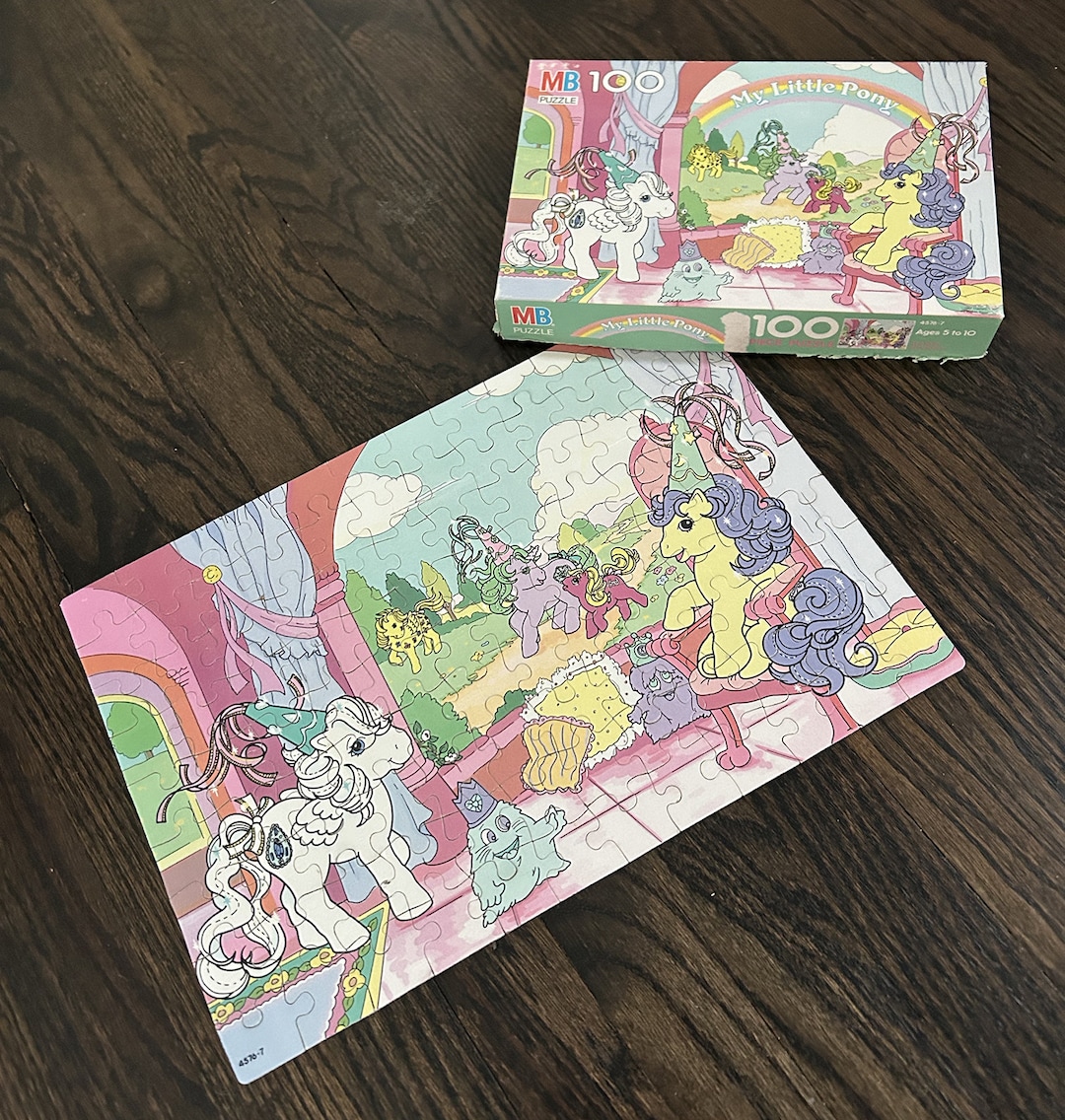 Vintage 1987 My Little Pony 100 Piece Puzzle by Milton Bradley - Etsy ...