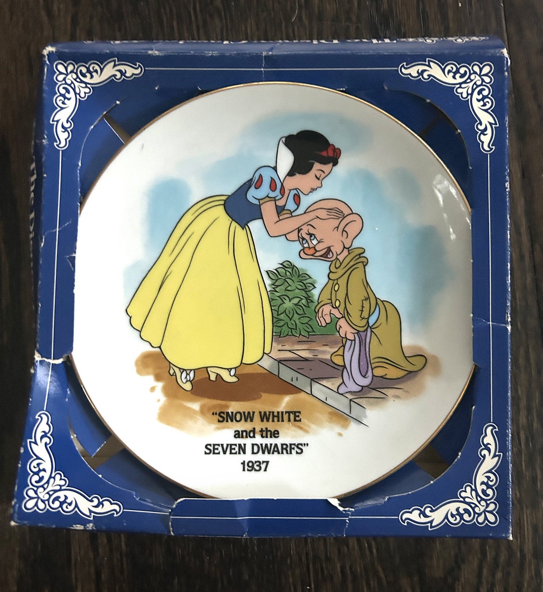 Vintage Snow White and the Seven Dwarfs 1937 Disney Classic Plate ...