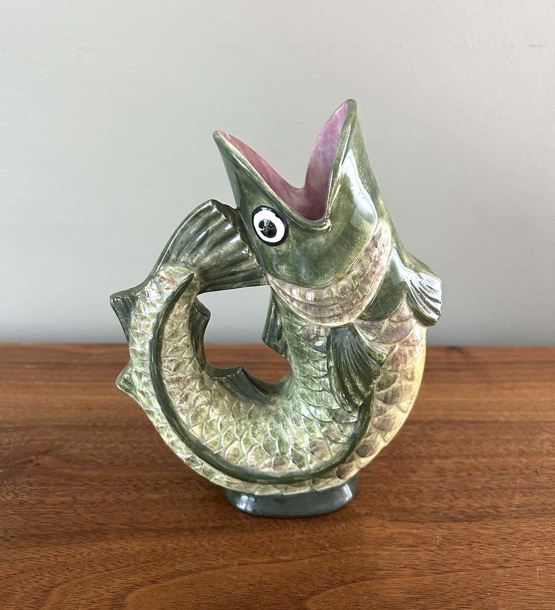Vintage Fish Gurgle Jug Vase Pitcher Glug Jug - Etsy