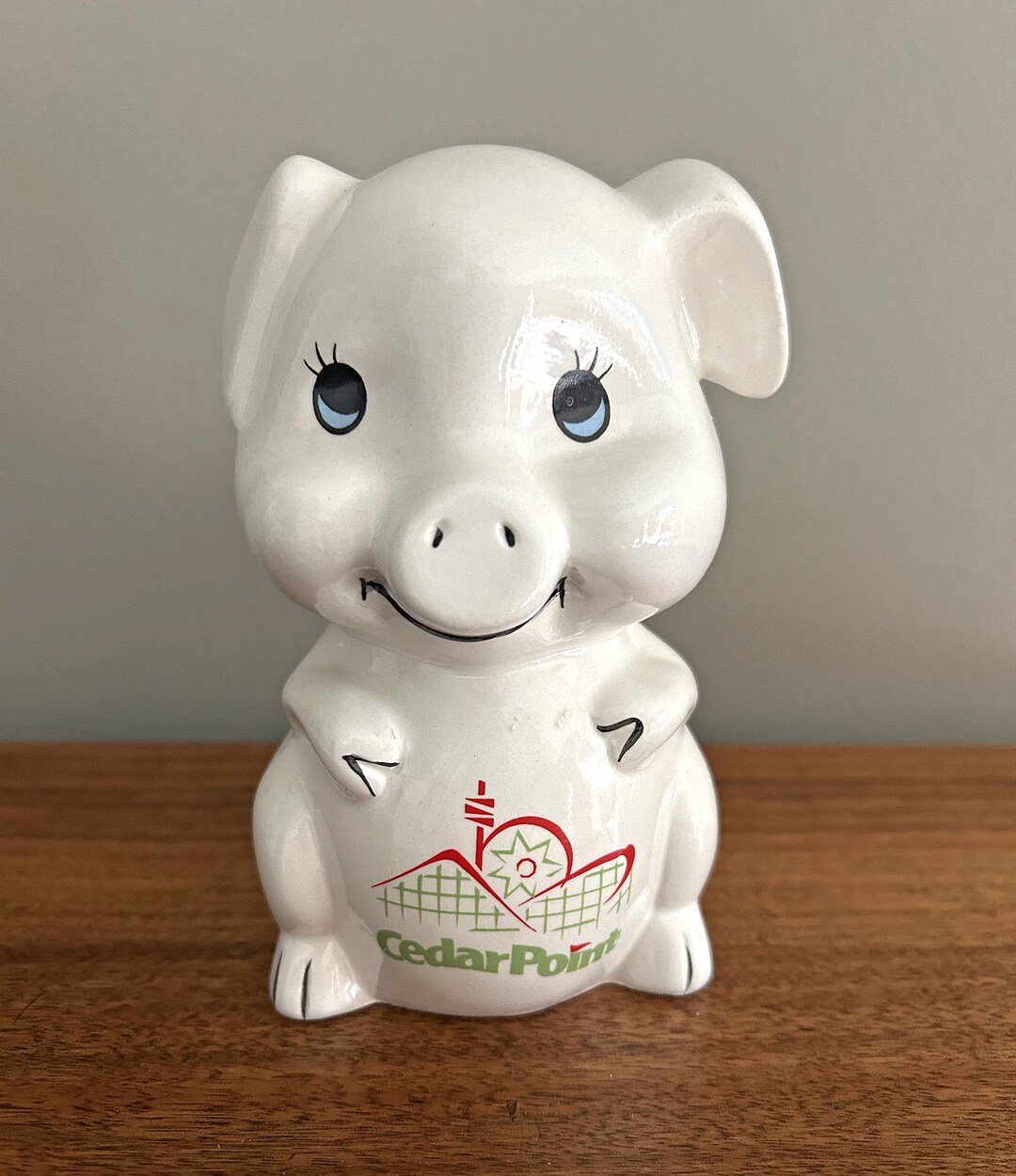 Vintage Cedar Point Souvenir Piggy Bank - Etsy