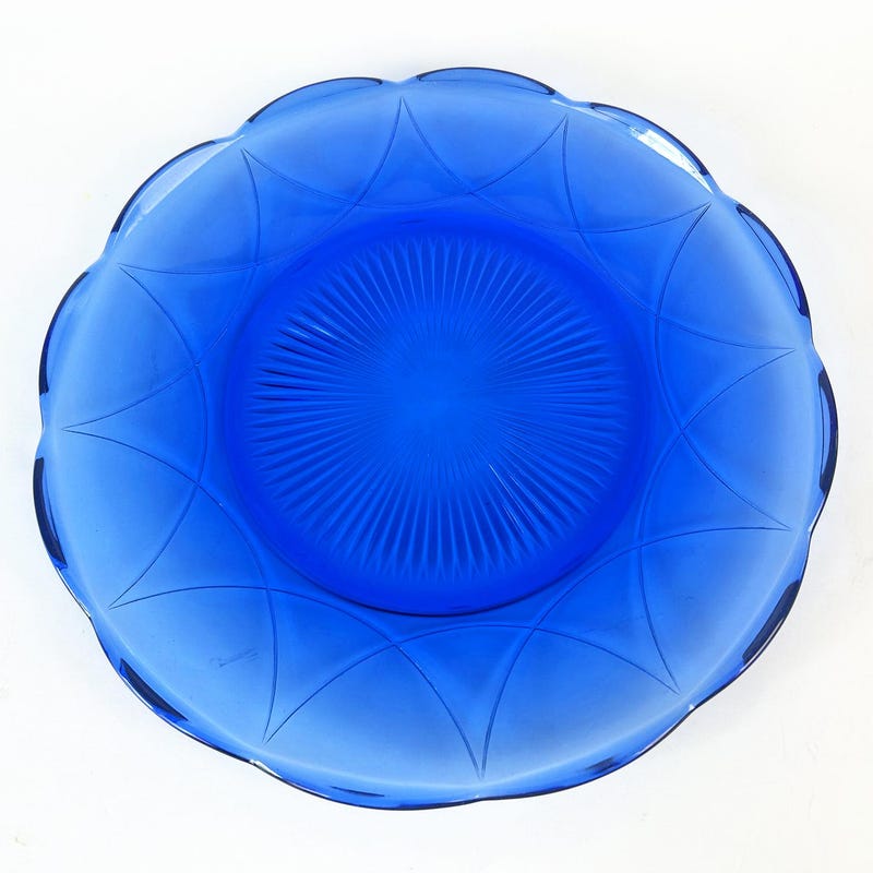 Hazel Atlas Cobalt Plates - Etsy