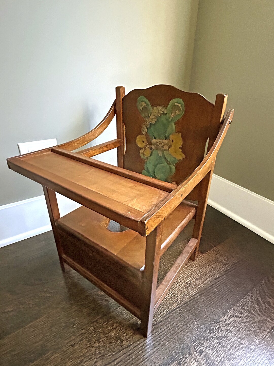Vintage 1940's - 50's Children's Wooden Potty Chair - Etsy