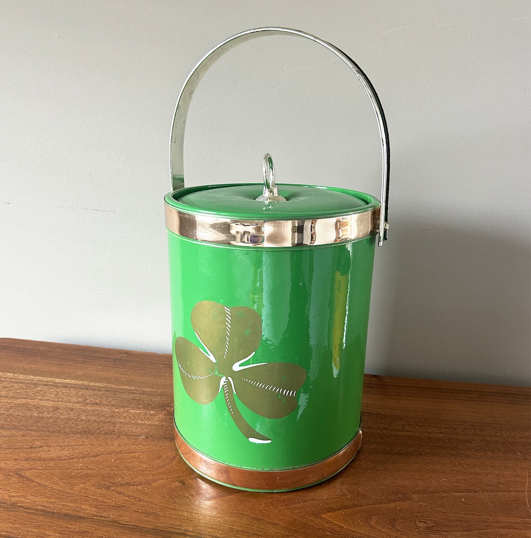 Vintage Mid Century Irish Shamrock Clover Ice Bucket - Etsy