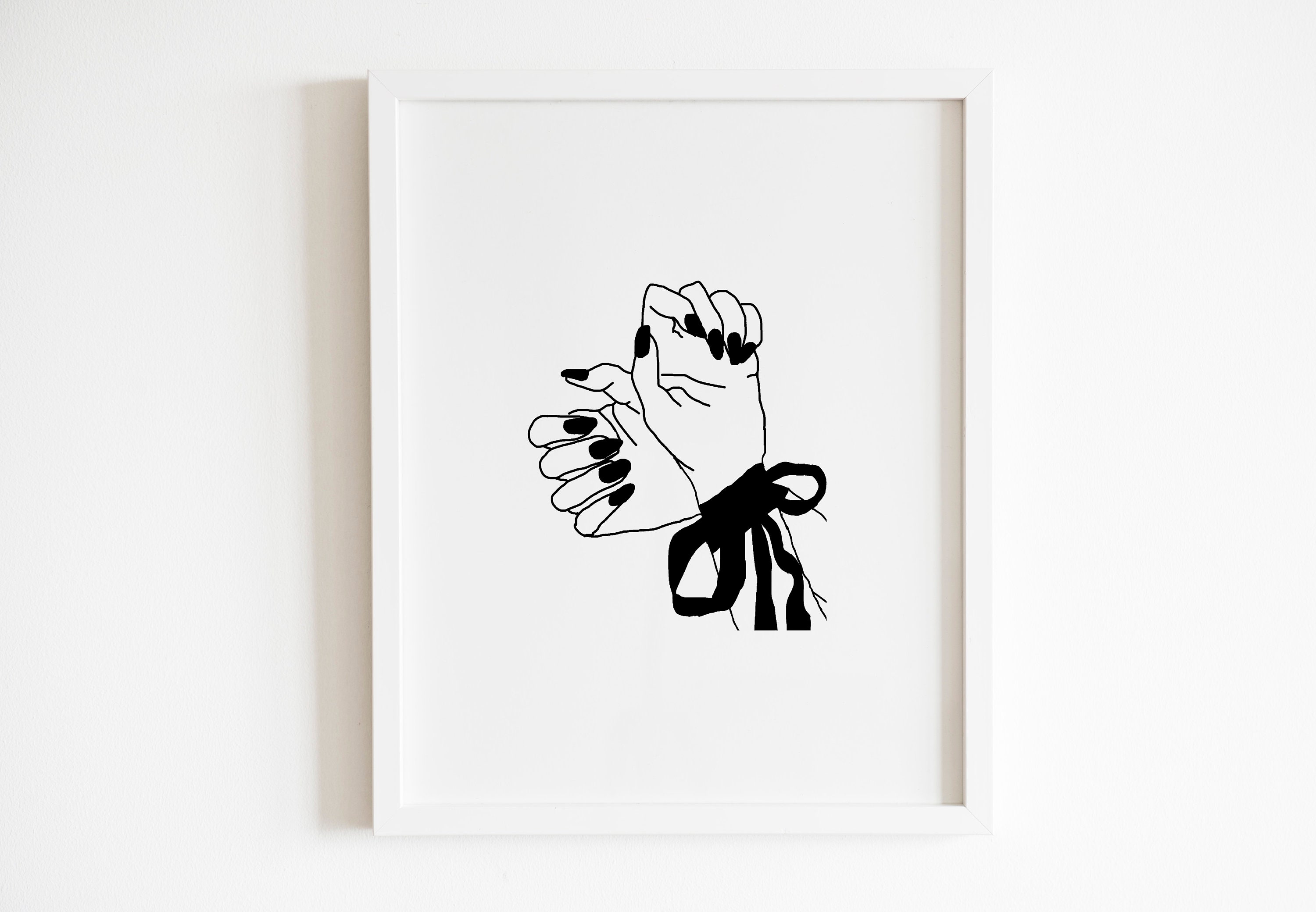 Shibari Bdsm Art Ddlg Bedroom Wall Art Hands Tied Up Etsy Uk