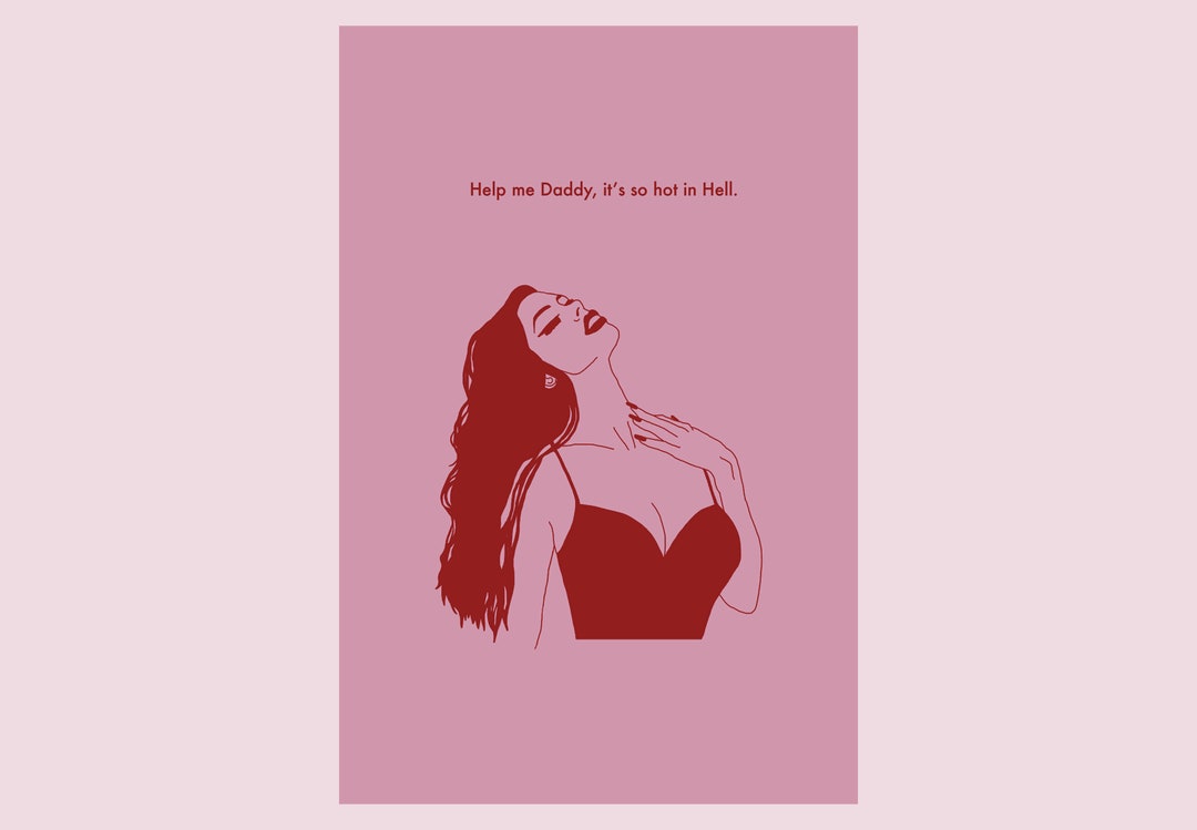 Hot in Hell Baby Brat Daddy Kink Art Print Submissive DDLG ...