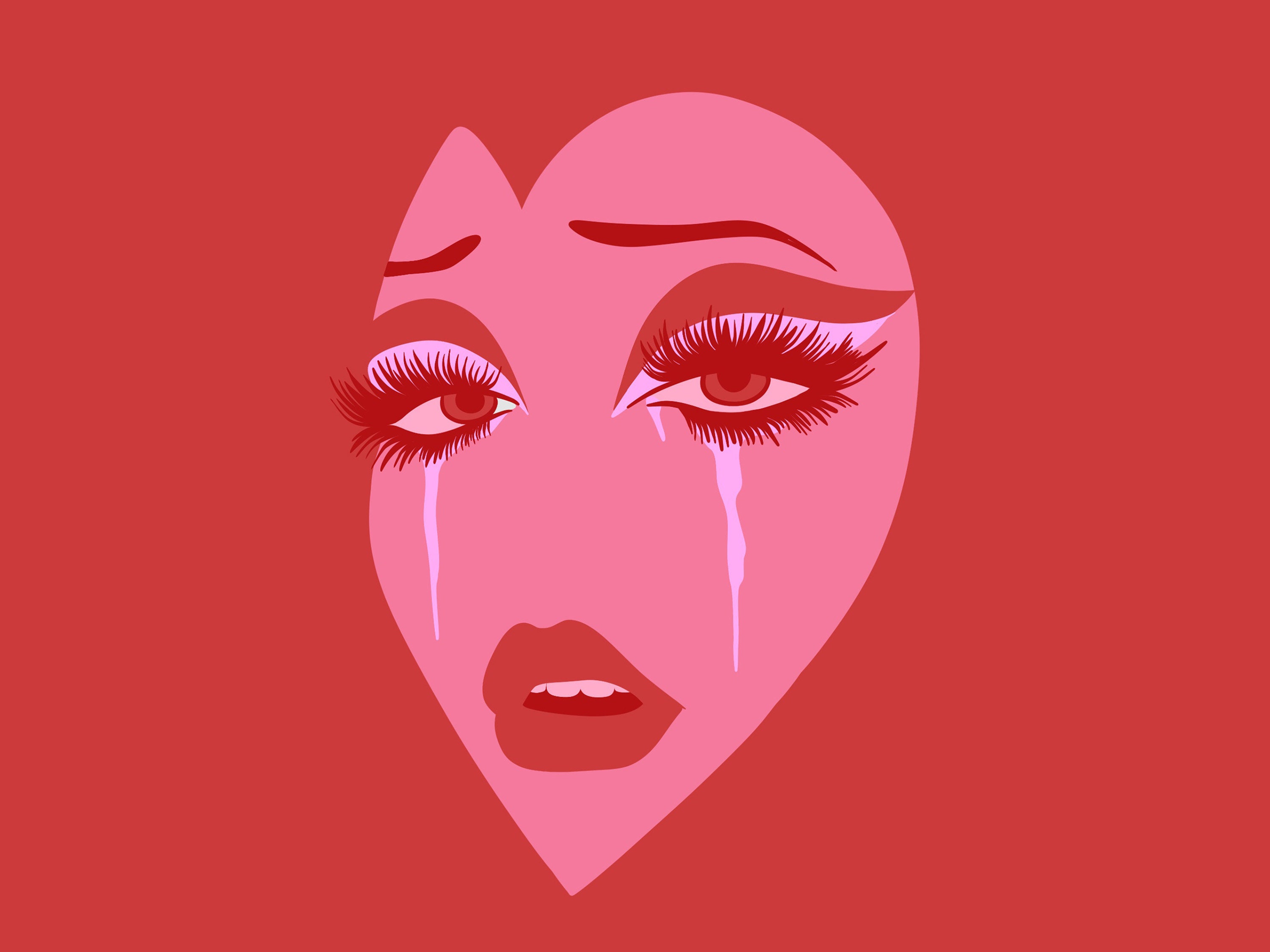 Girl Crying Drawing Tumblr