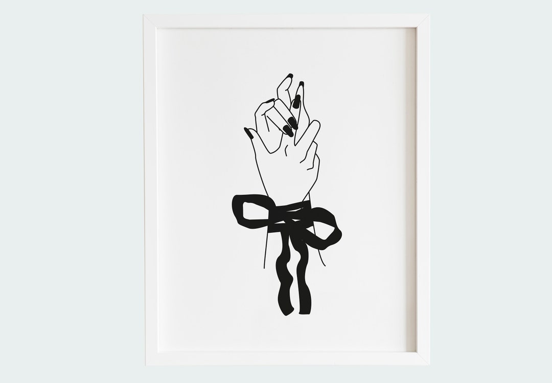 Shibari Bdsm Art Ddlg Bedroom Wall Art Hands Tied Up Kink Friendly Rope