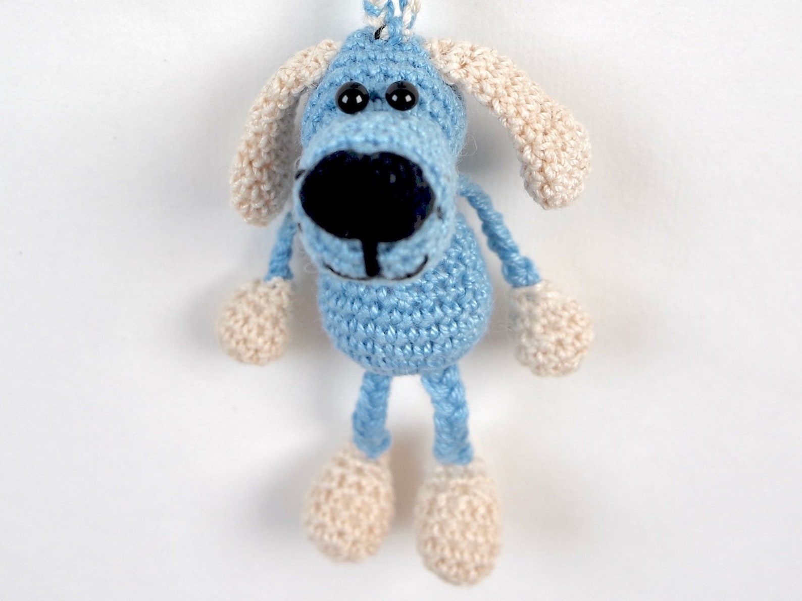 Crochet Pattern Dog Key Ring/ Bag Pendant - English Version - Etsy