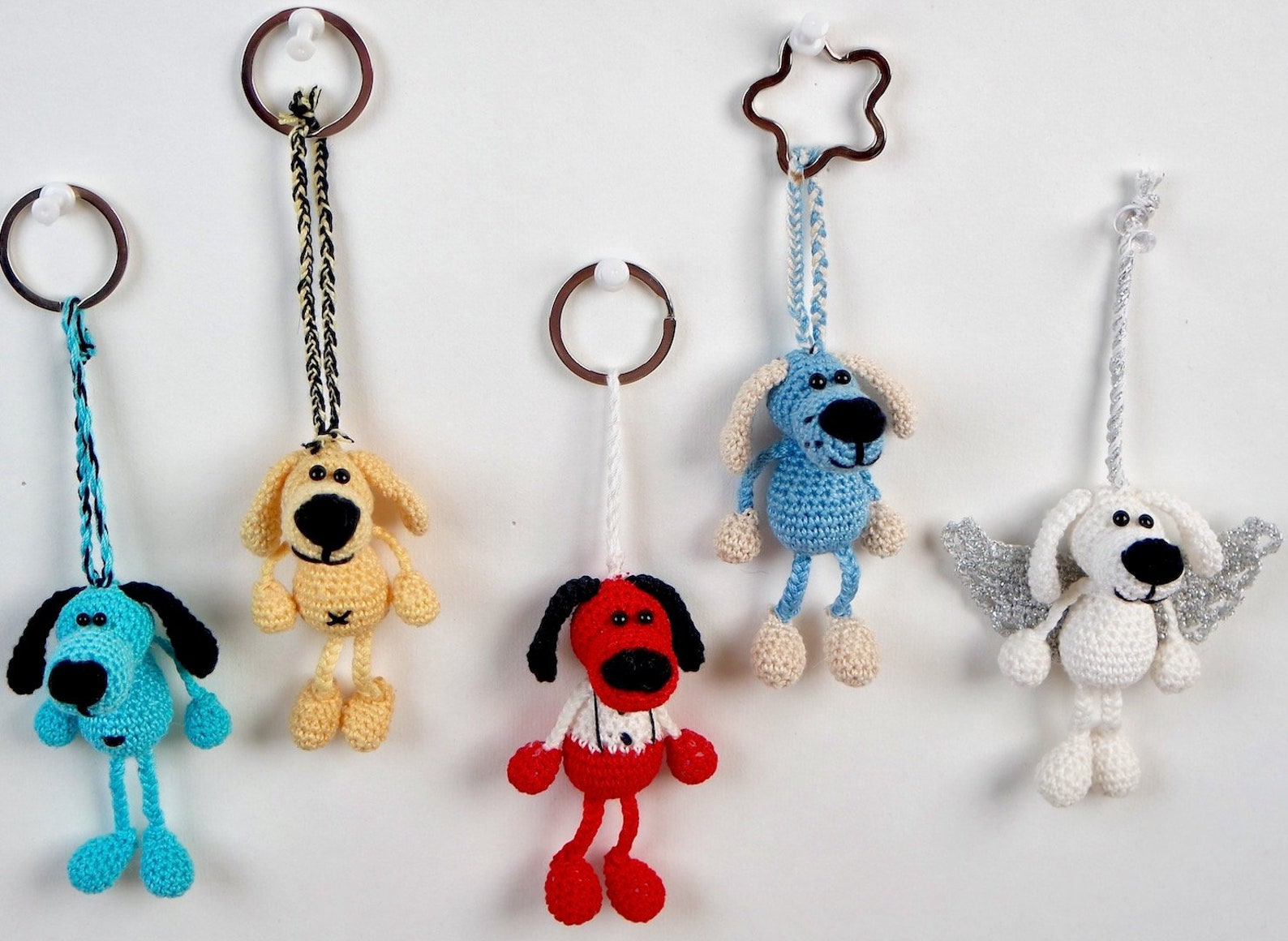 Crochet Pattern Dog Key Ring/ Bag Pendant English Version - Etsy