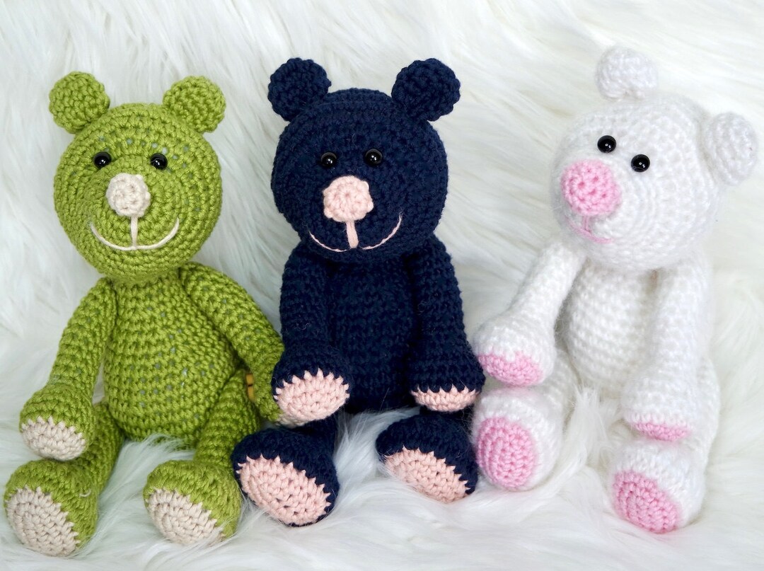 Crochet Pattern Berni the Bear - English Version - Etsy