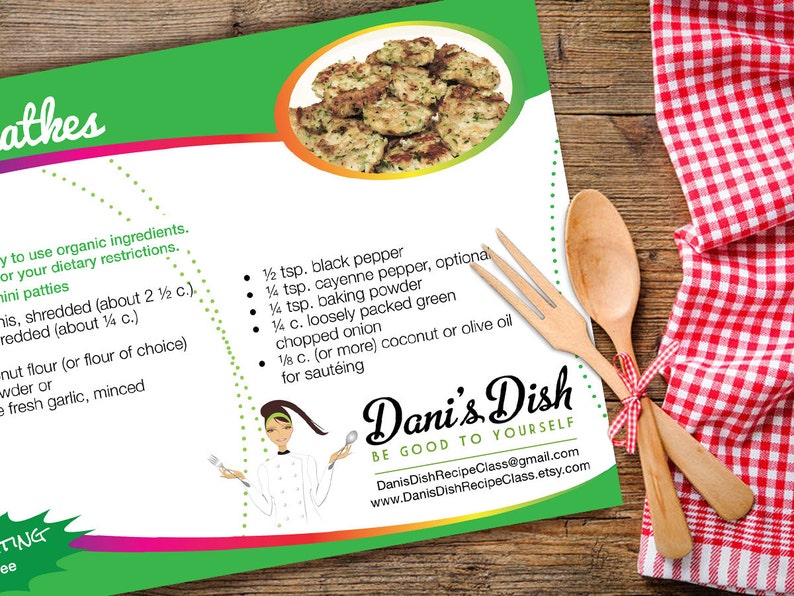 Zucchini Latkes Downloadable PDF or JPEG Eating Cleaner Vegetarian ...