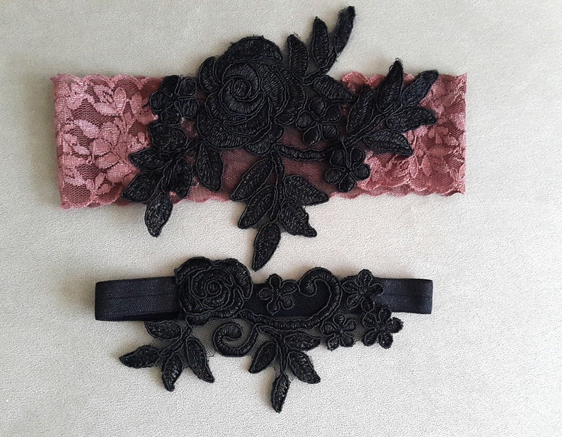 Lingeria Black, Garter, Toss Garters. Garter, Wedding Garters, Bridal ...