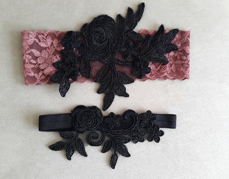 Lingeria Black, Garter, Toss Garters. Garter, Wedding Garters, Bridal ...
