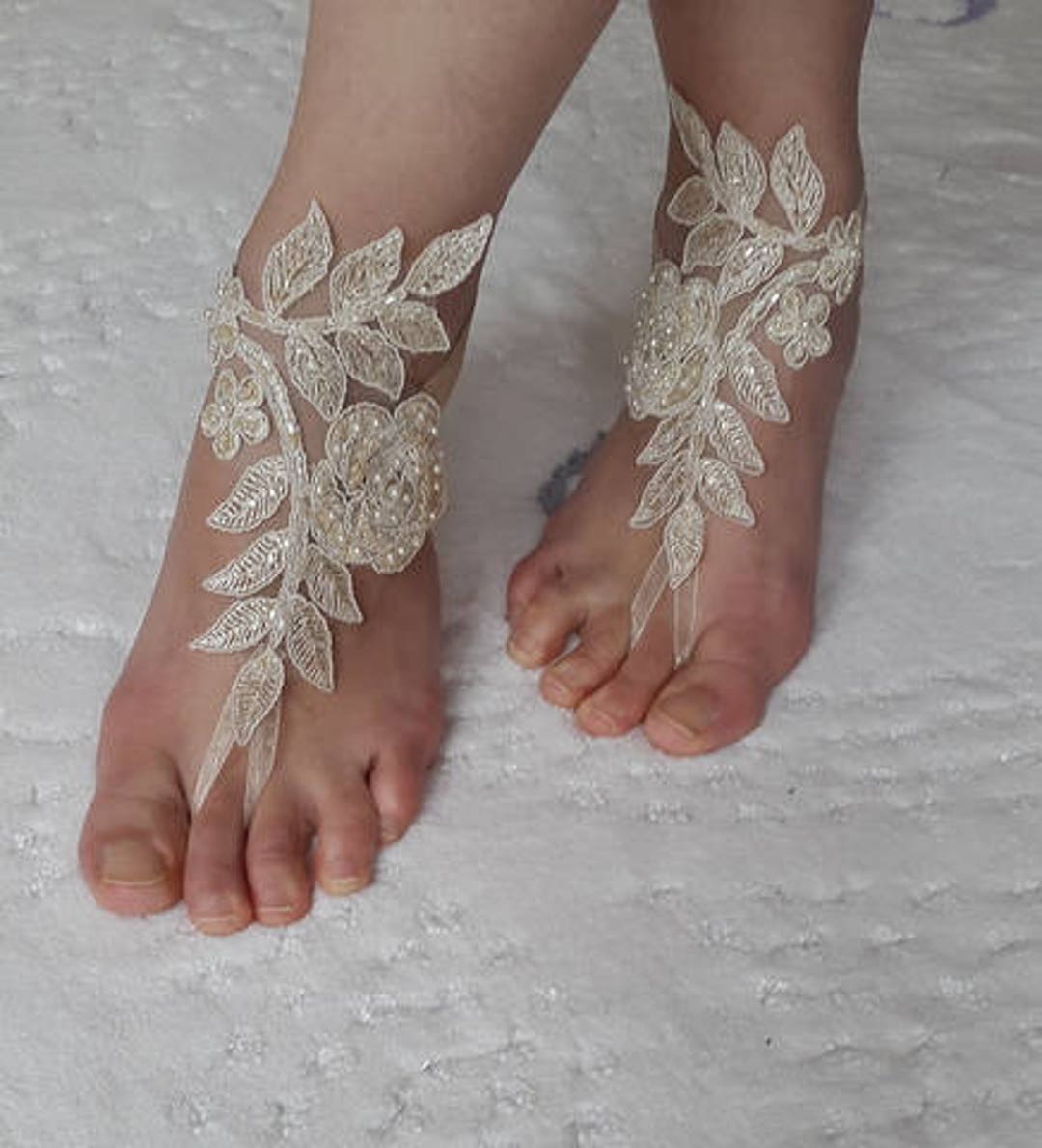 Wedding Shoes,summer Shoes,costume Shoes,barefoot Sandals,beaded ...