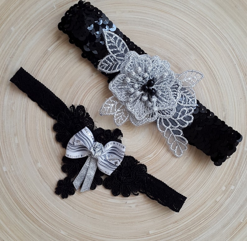 Lingeria Bride Garter Black,grey, Garter, Toss Garters, Sequined Garter ...