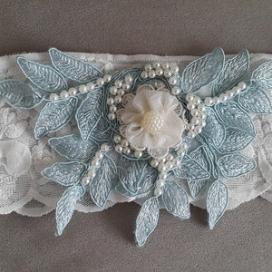 Wedding Lingerie, Toss Garters Ivory,mint Green Lace , Wedding Garters ...