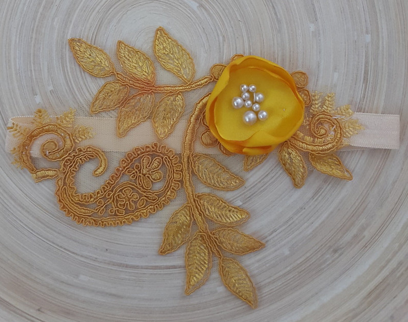 Wedding lingeria Garter toss garters orange lace | Etsy