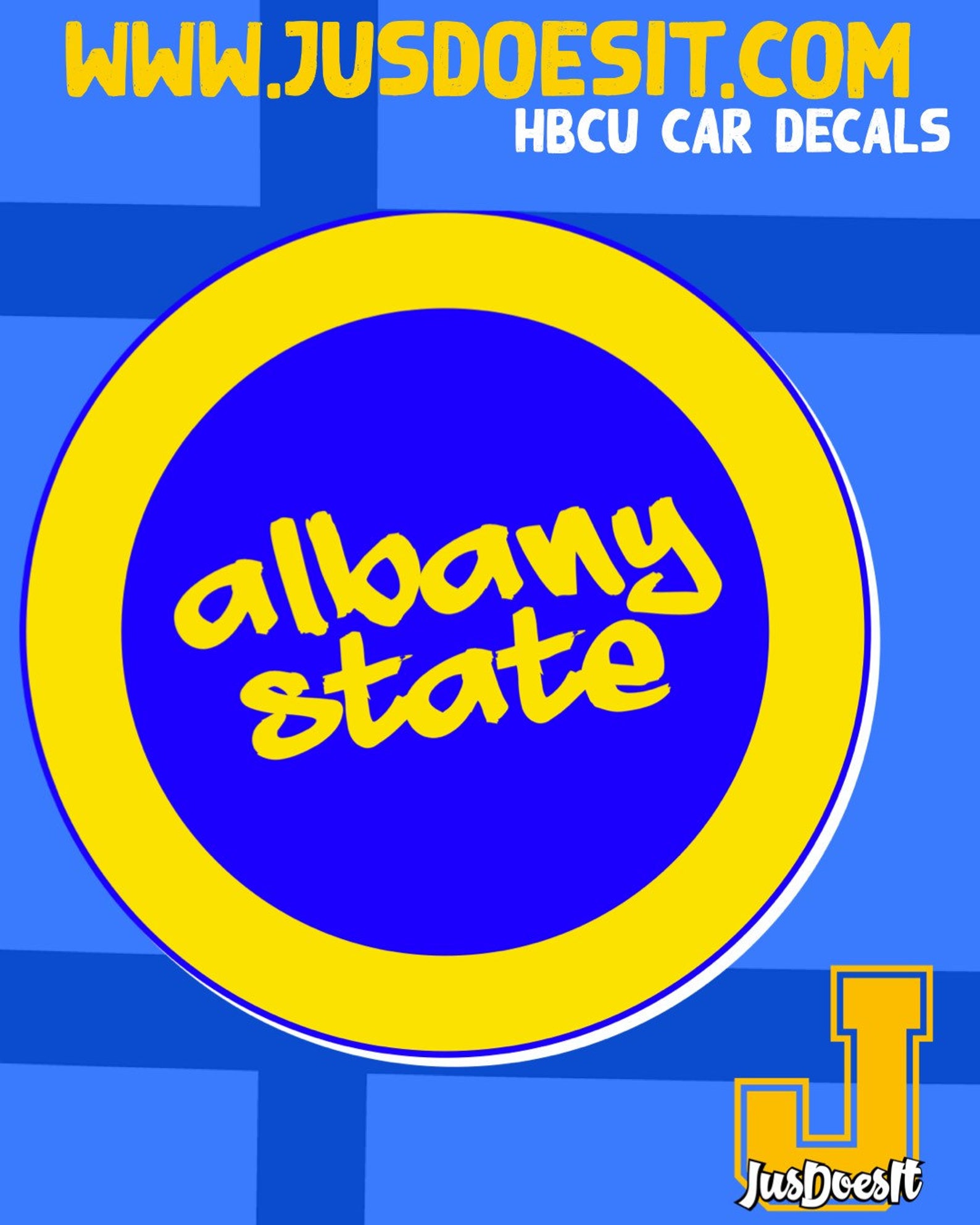 Fort Valley State/albany State Car Decal Window Sticker M - Car Window ...