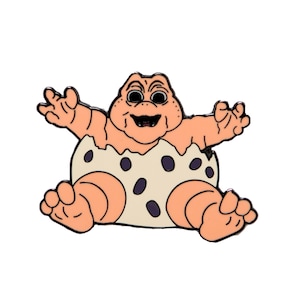 NOT THE MAMA Baby Sinclair Hard Enamel Pin - Etsy