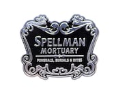 Spellman Mortuary Sign Enamel Pin - Etsy