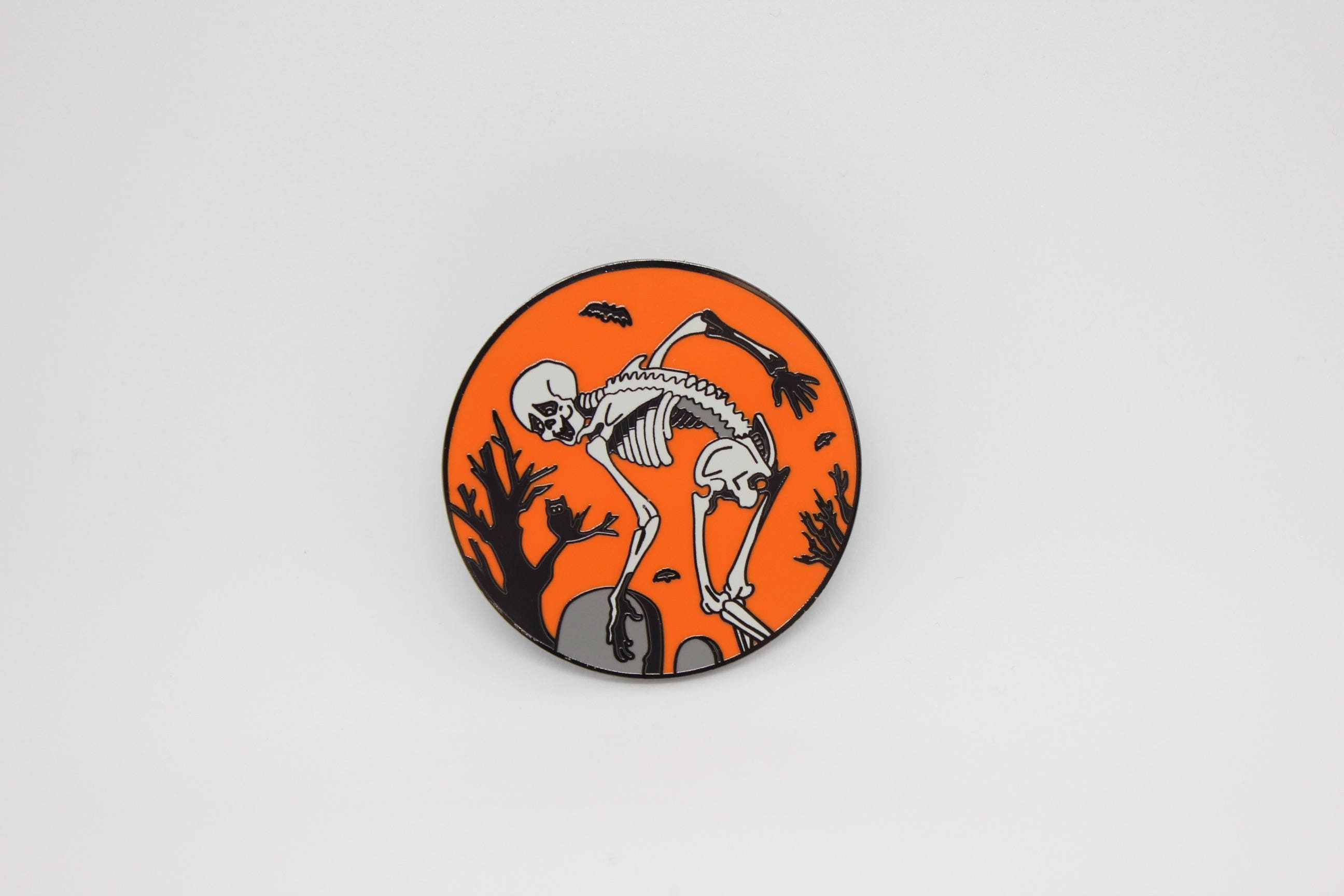 Dancing Skeleton Enamel Pin - Etsy