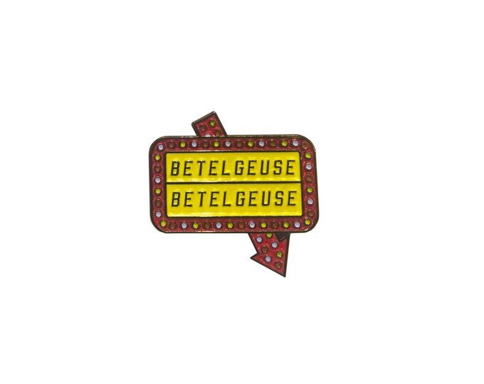 Betelgeuse Marquee Sign Enamel Pin - Etsy