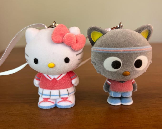Sanrio Fuzzy Hello Kitty & Chococat Toy Holiday Ornament Set - Etsy