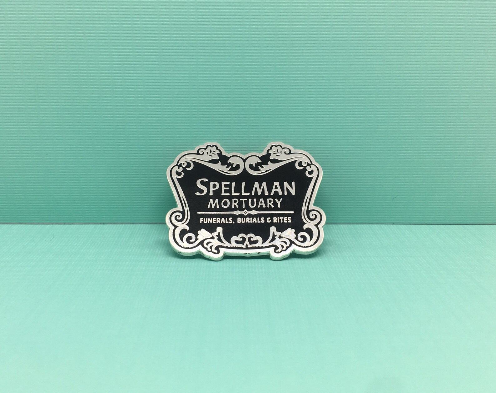 Spellman Mortuary Sign Enamel Pin - Etsy