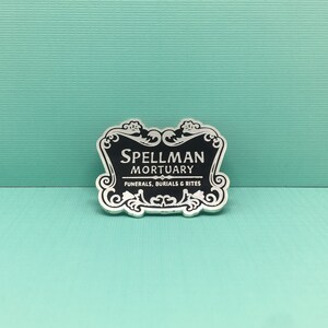 Spellman Mortuary Sign Enamel Pin - Etsy