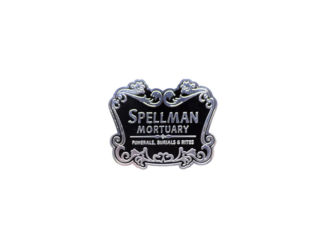 Spellman Mortuary Sign Enamel Pin - Etsy