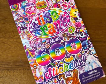 600 Lisa Frank Sticker Book: 5 Sheet Sticker Book With Colorful, Shiny ...