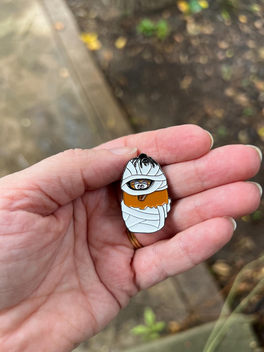 Mummy Halloween Mcnugget Enamel Pin - Etsy