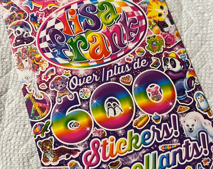 Lisa Frank Sticker Book 600 Stickers - Etsy