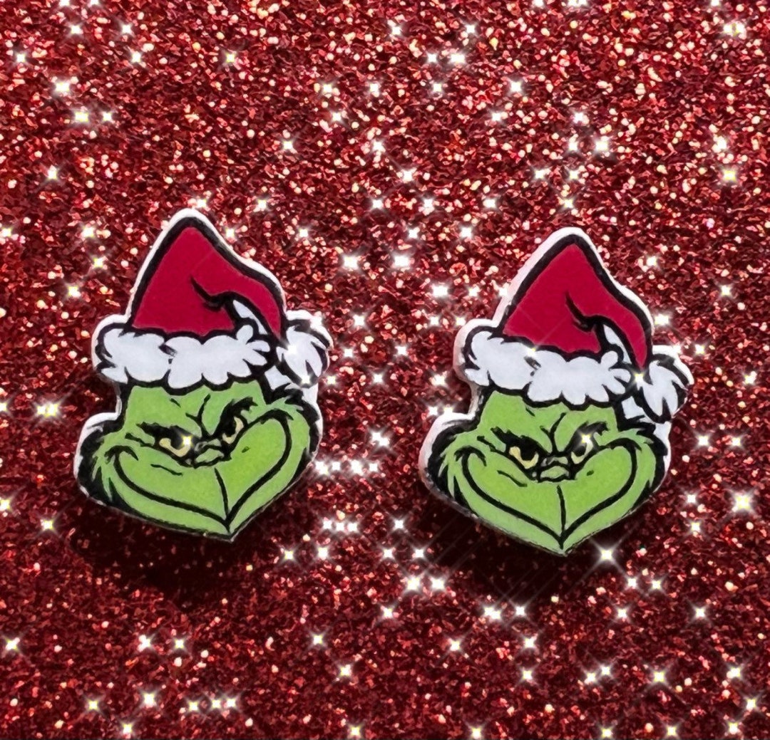 Grinch Earrings, How the Grinch Stole Christmas, the Grinch Earrings ...
