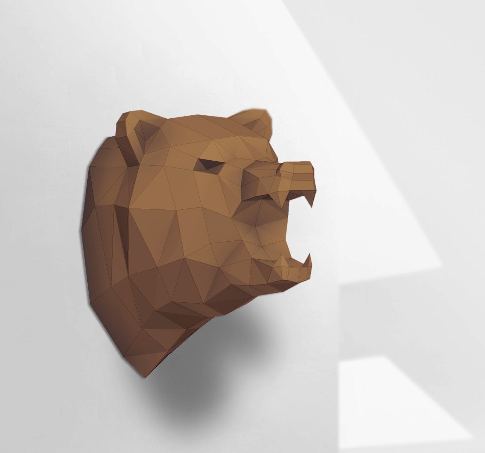 Bear Sculpture Papercraft Bear Make Your Own Paper Bear | Etsy