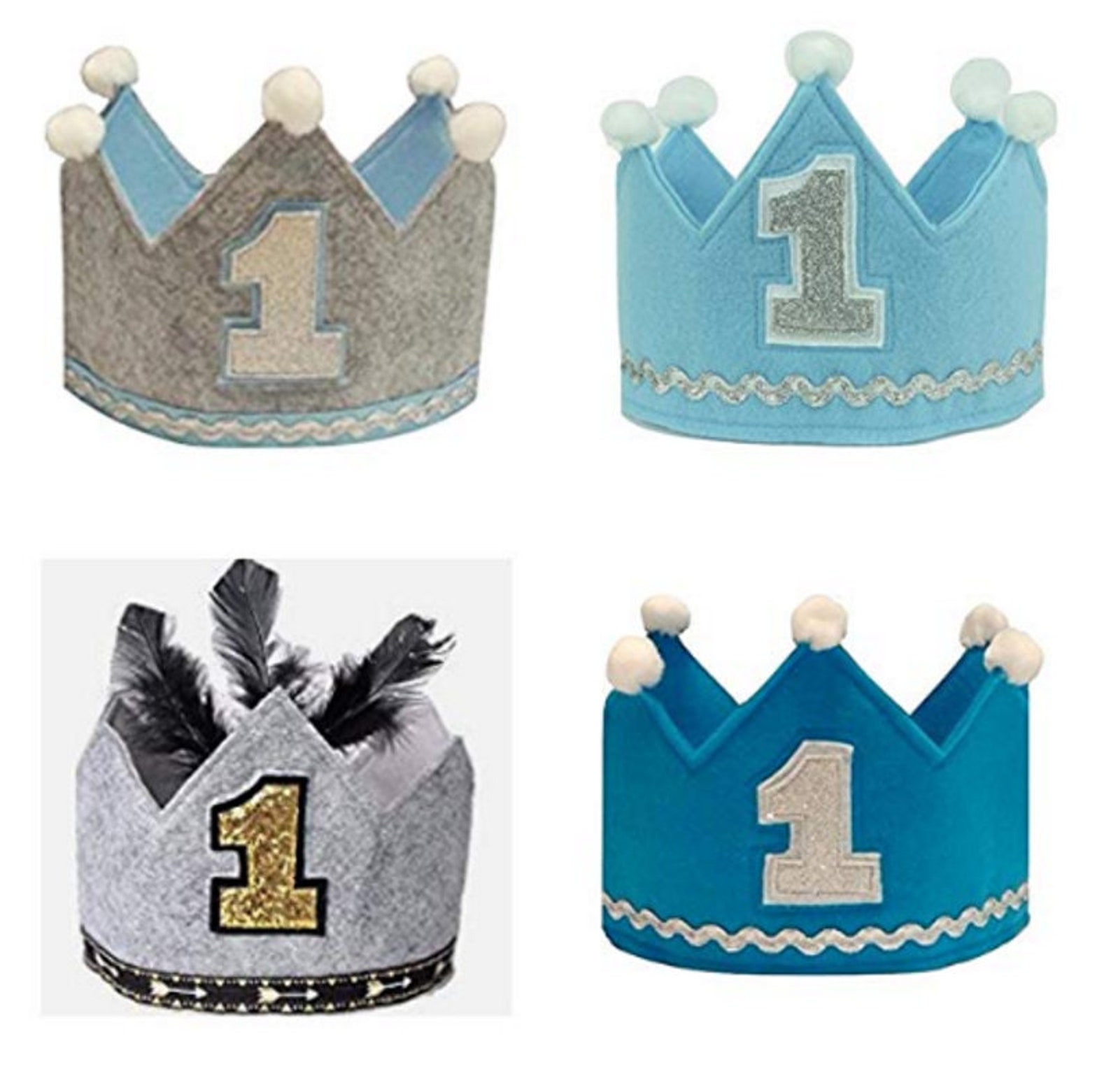 Corona de cumpleaños para su niño Hecho de fieltro. | Etsy