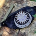 Black Sun Moon Hip Bag, Embroidered Solar Fanny Pack, Sun With Face ...