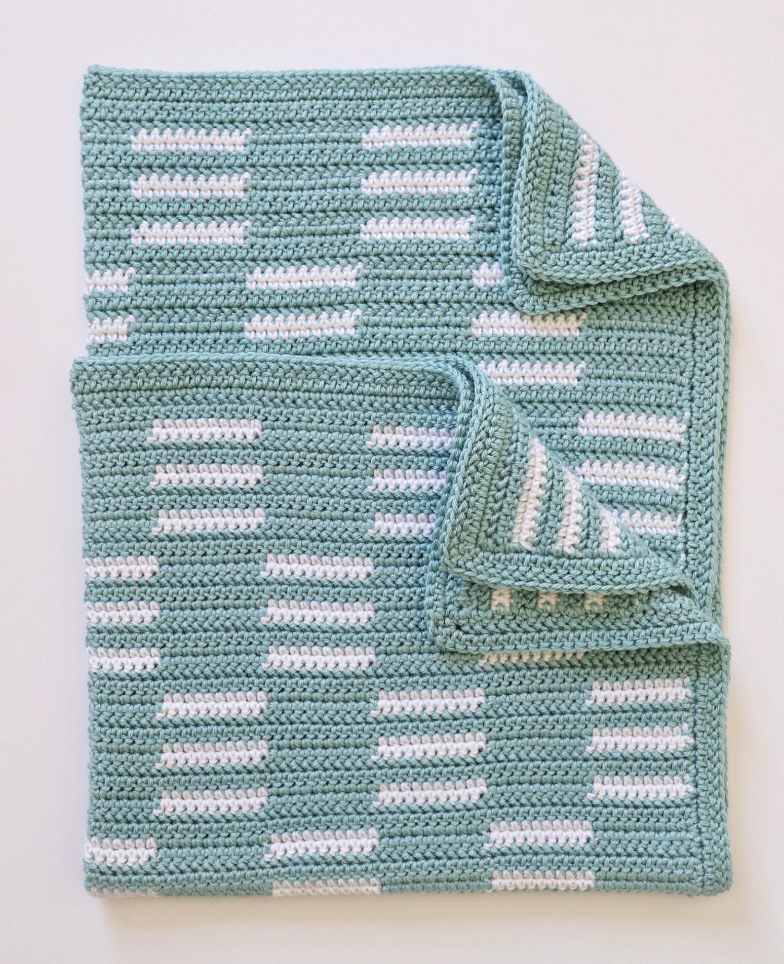 Crochet Checkerboard Lines Blanket Pattern - Etsy