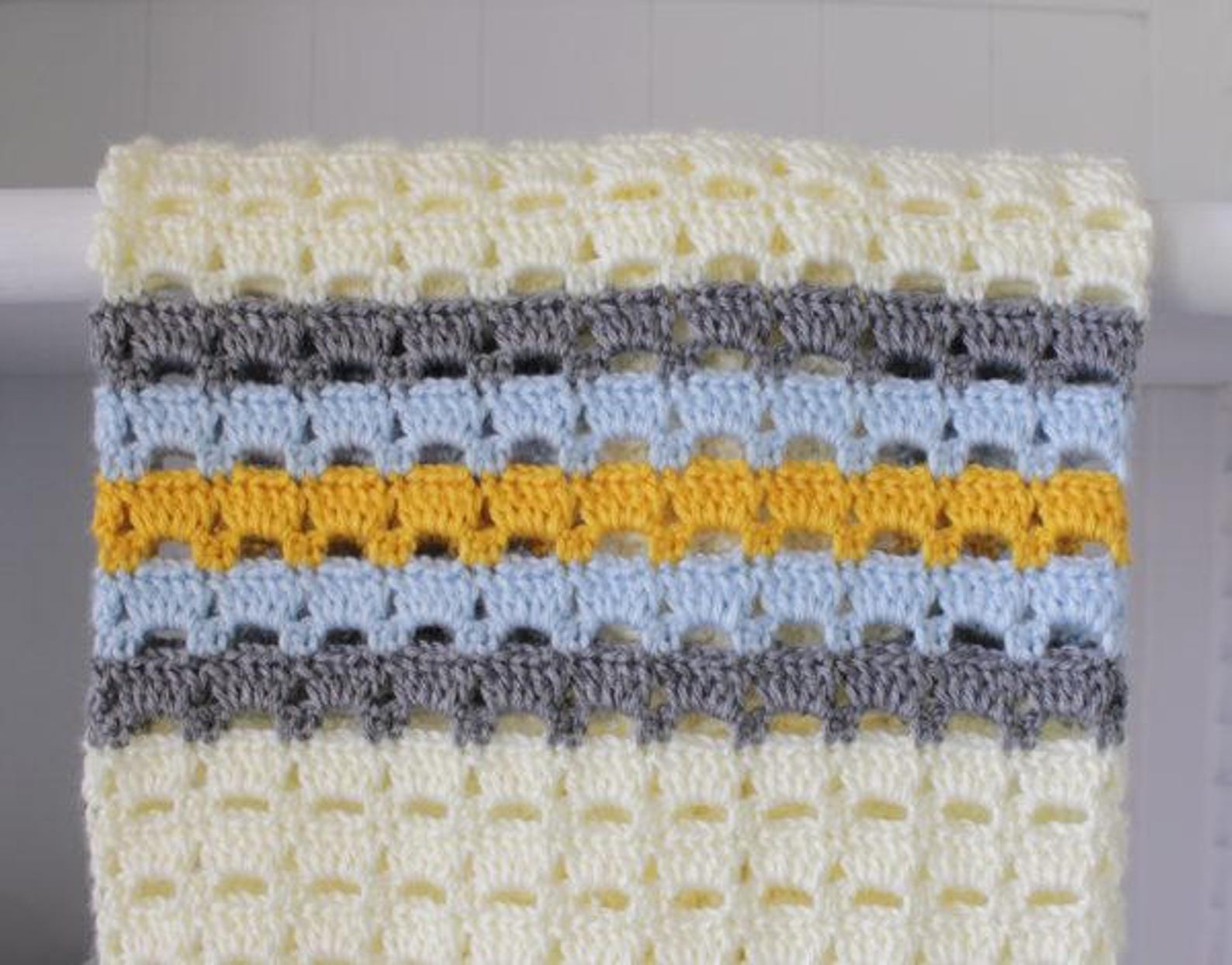 Crochet Boxed Block Stitch Blanket Pattern - Etsy