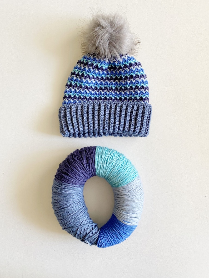 Caron Ogo Big Donut Mesh Stitch Hat Pattern - Etsy