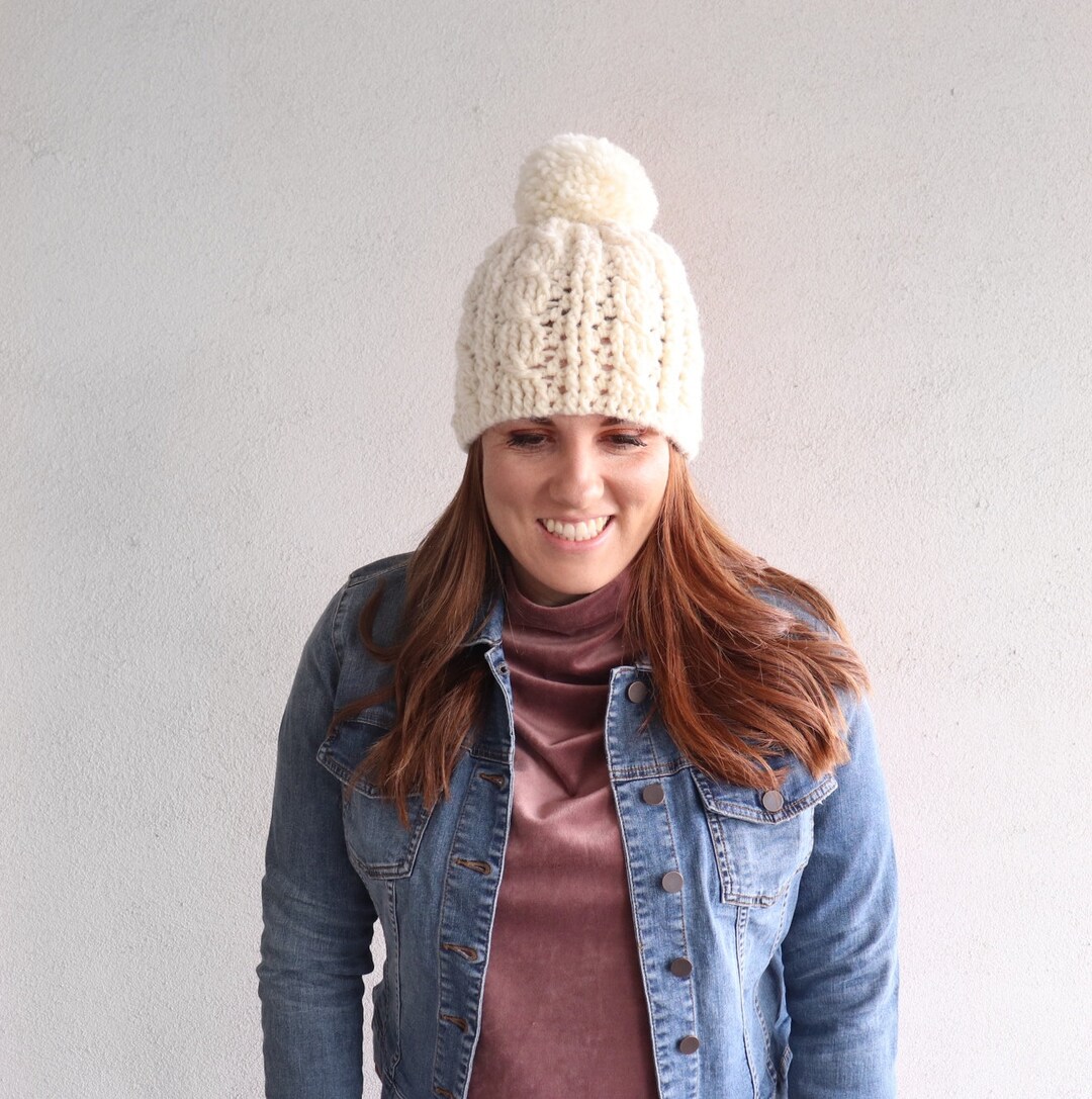 Crochet Cable Twist Hat Pattern - Etsy