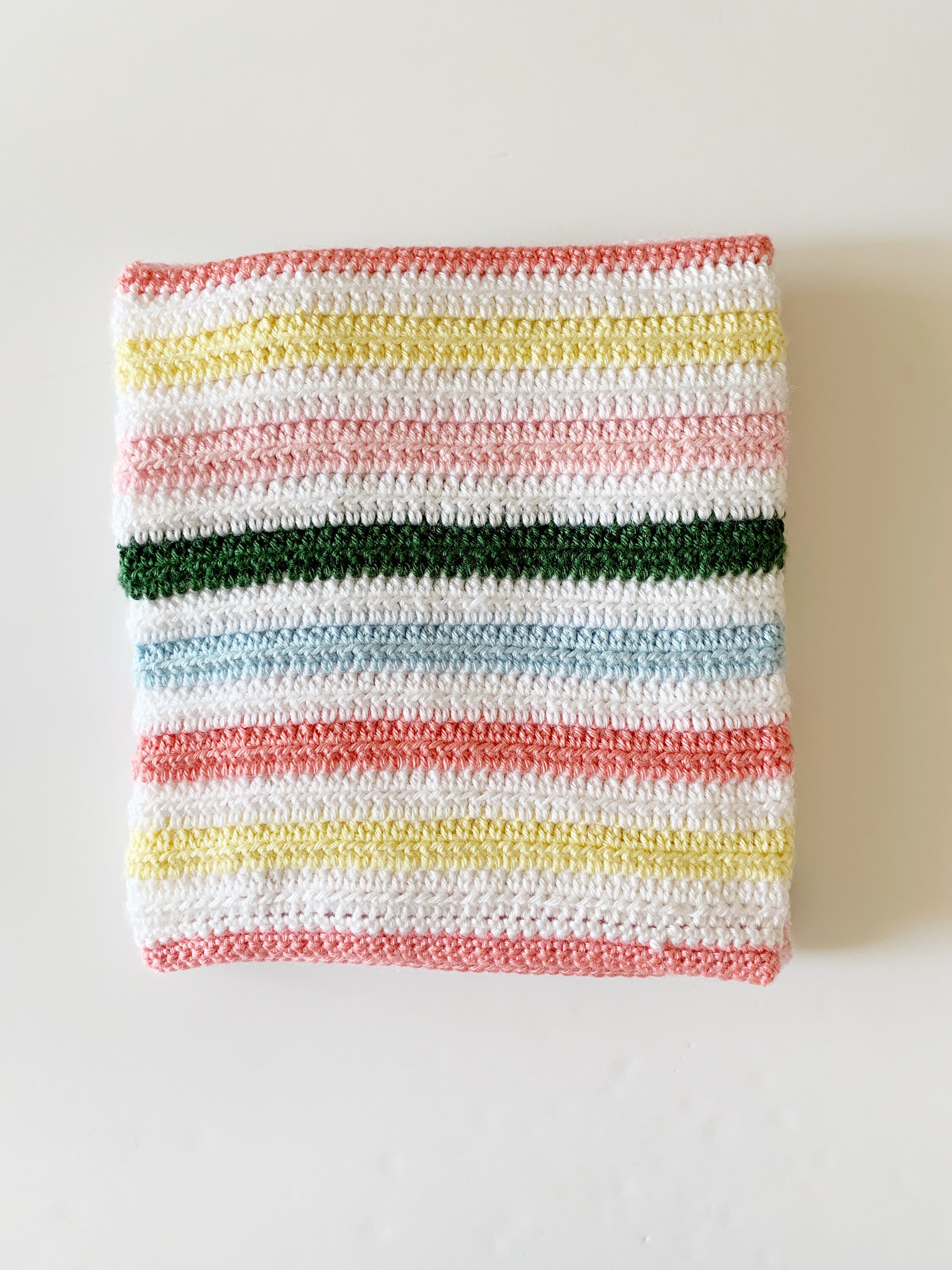 Crochet Beginner Popsicle Stripes Baby Blanket | Etsy