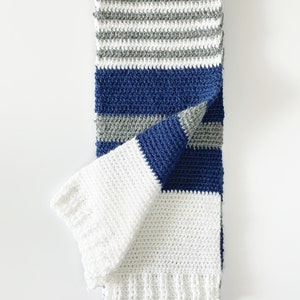 College Crochet Scarf Pattern - Etsy