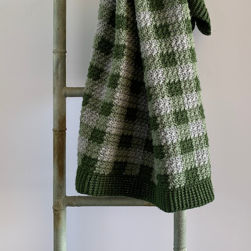 Red Buffalo Check Crochet Blanket Pattern - Etsy