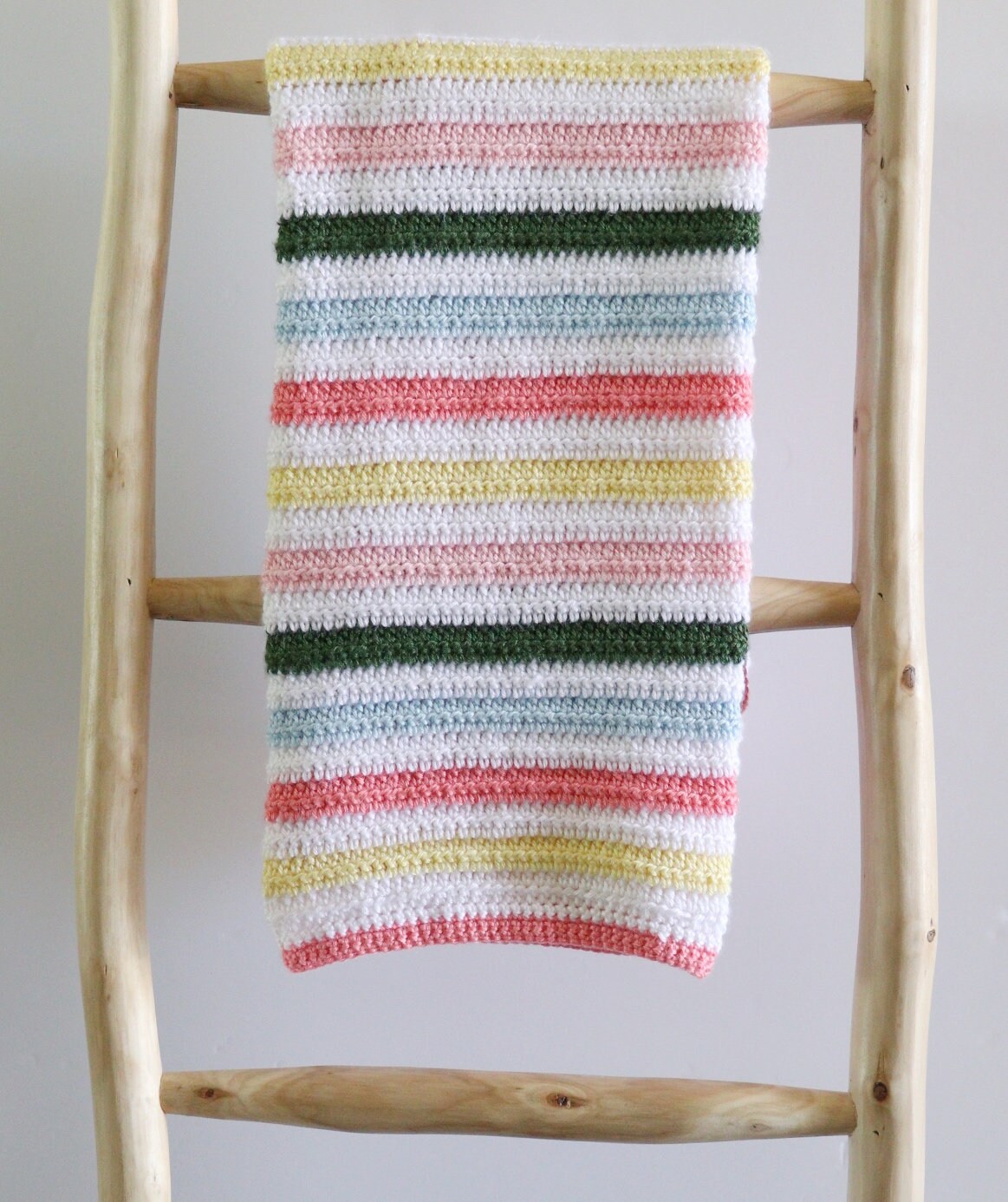 Crochet Beginner Popsicle Stripes Baby Blanket | Etsy