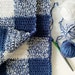 Navy Gingham Crochet Blanket Pattern - Etsy