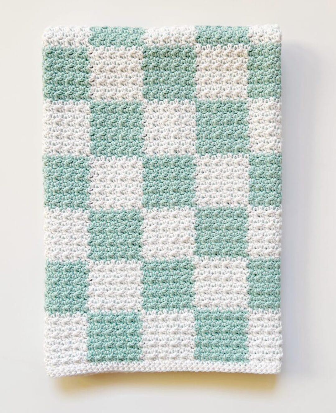 Crochet Griddle Stitch Checkerboard Baby Blanket Pattern - Etsy
