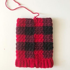 Red Buffalo Check Crochet Hat Pattern - Etsy